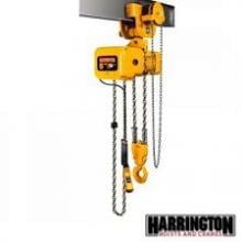 Harrington 1-1/2 Ton Electric Hoist, 20', Gear Trolley, 3 Phase